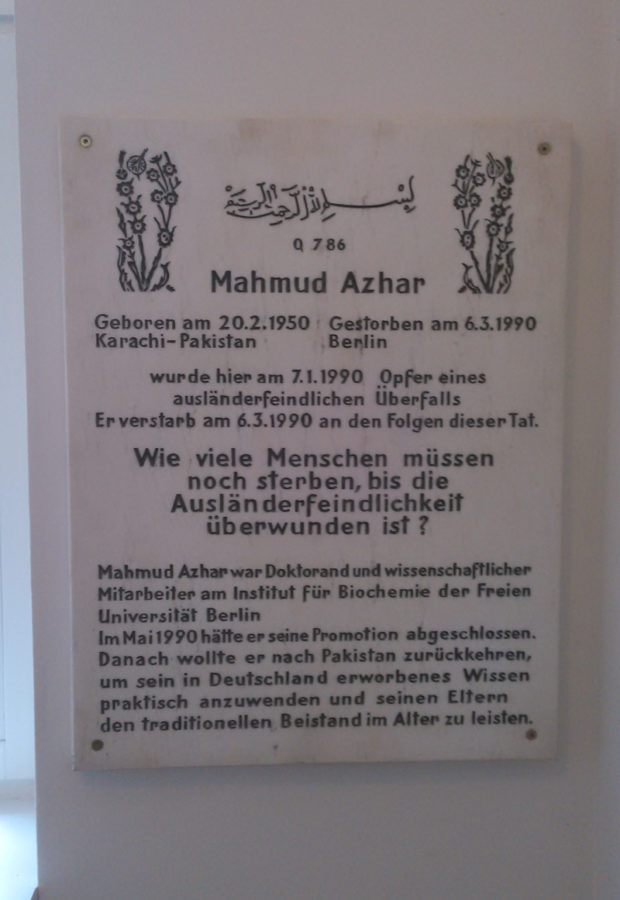 Mahmud Azhar stirbt an den Folgen eines rassistischen Angriffs – Berlin ...